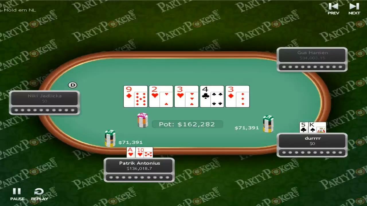 Online High Stakes - Antonius Making a Stand vs